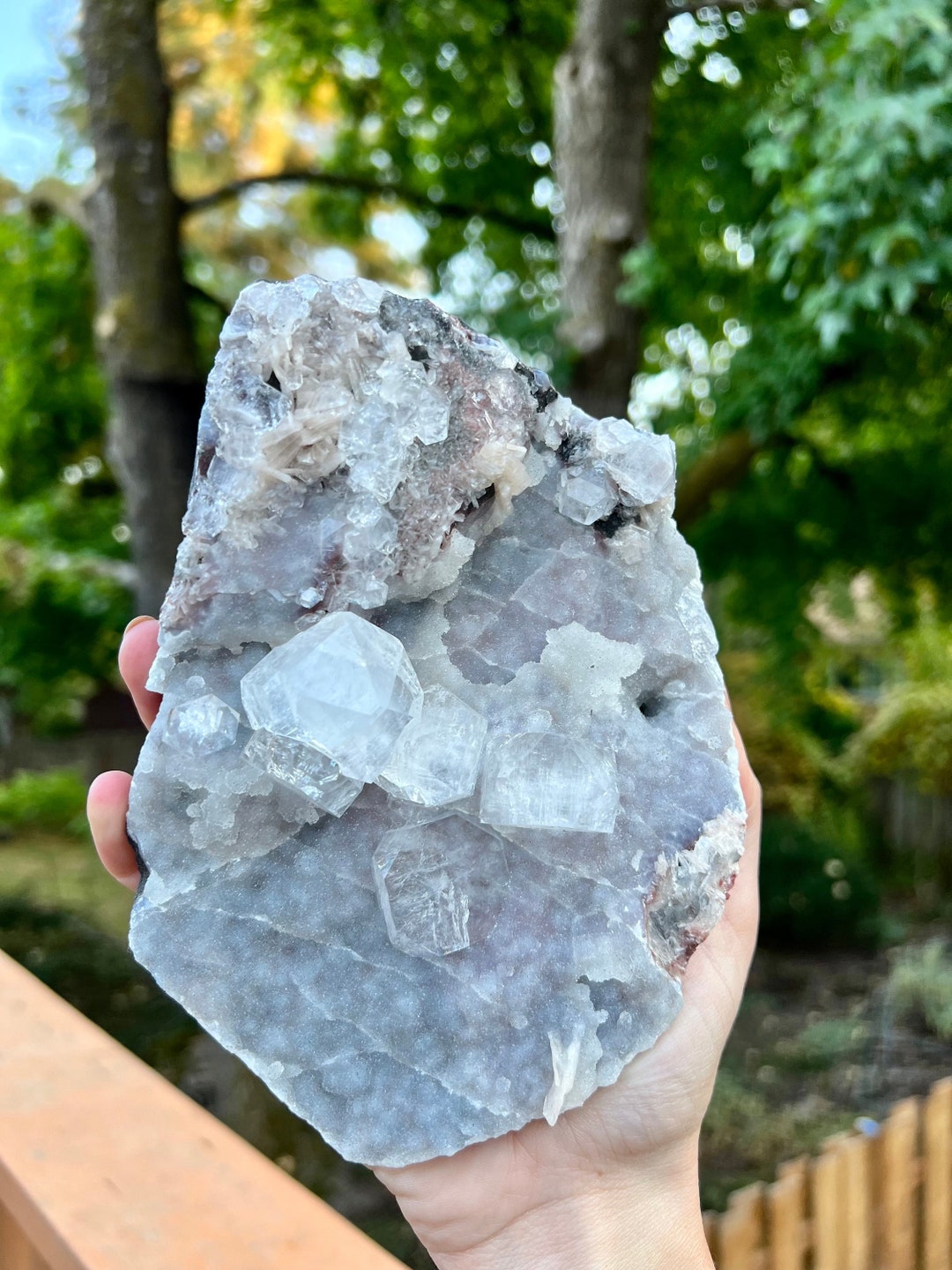 Apophyllite Specimen - Peach Stilbite & Chalcedony - Etsy