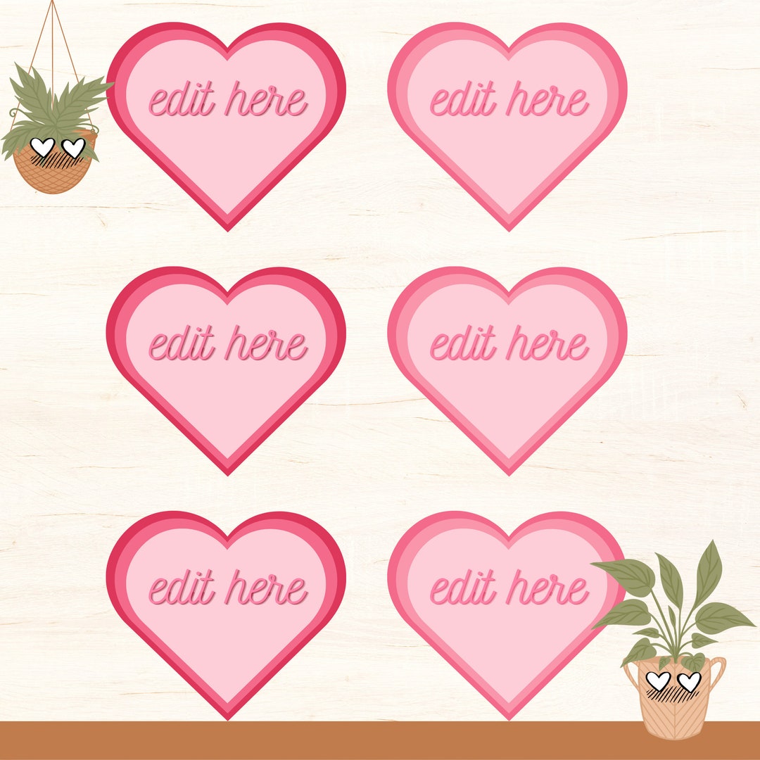 Pink Valentine's Door Dec | Editable Template | for Resident Assistants ...