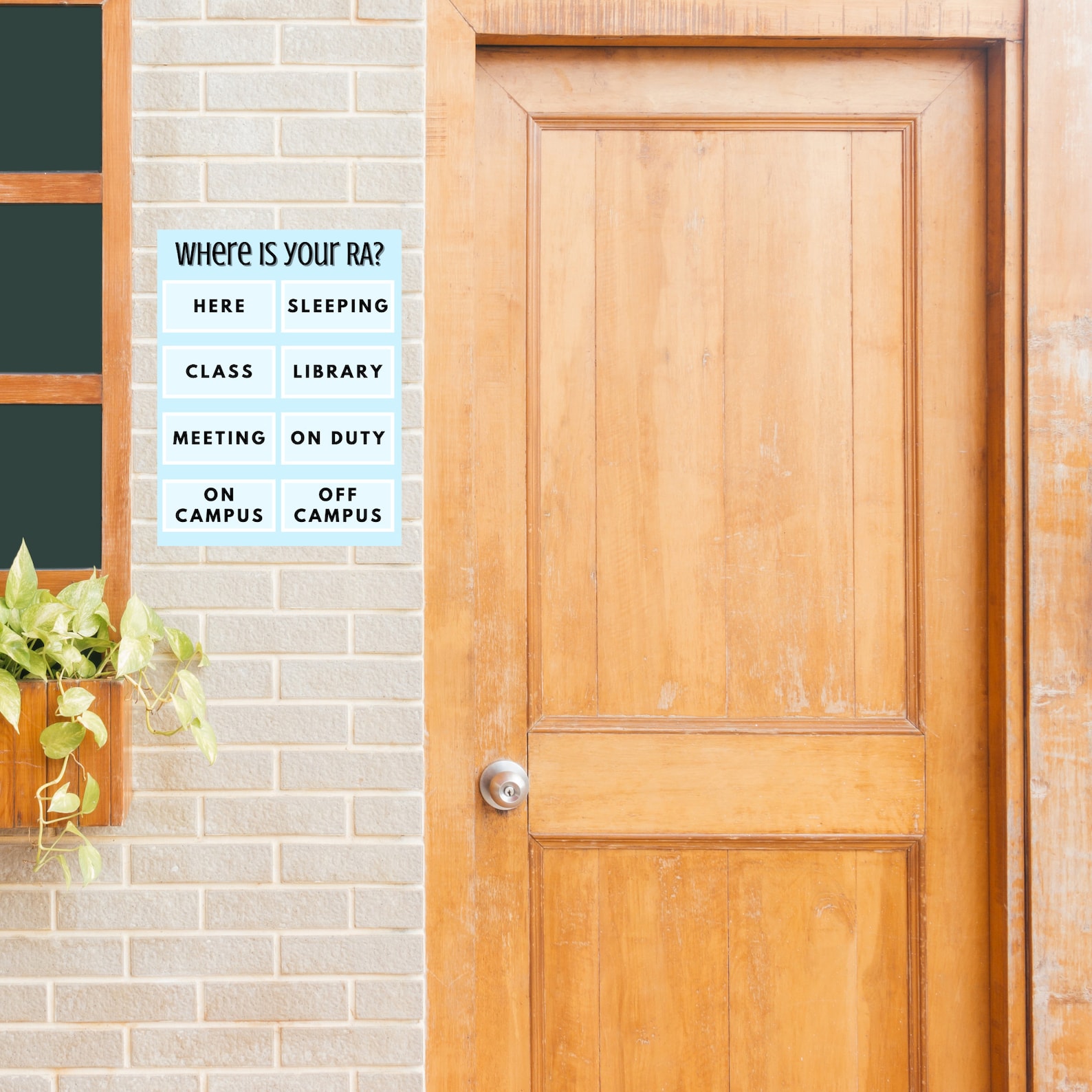 Where is Your RA Printable Board | Resident Assistant Door Sign (PDF ...