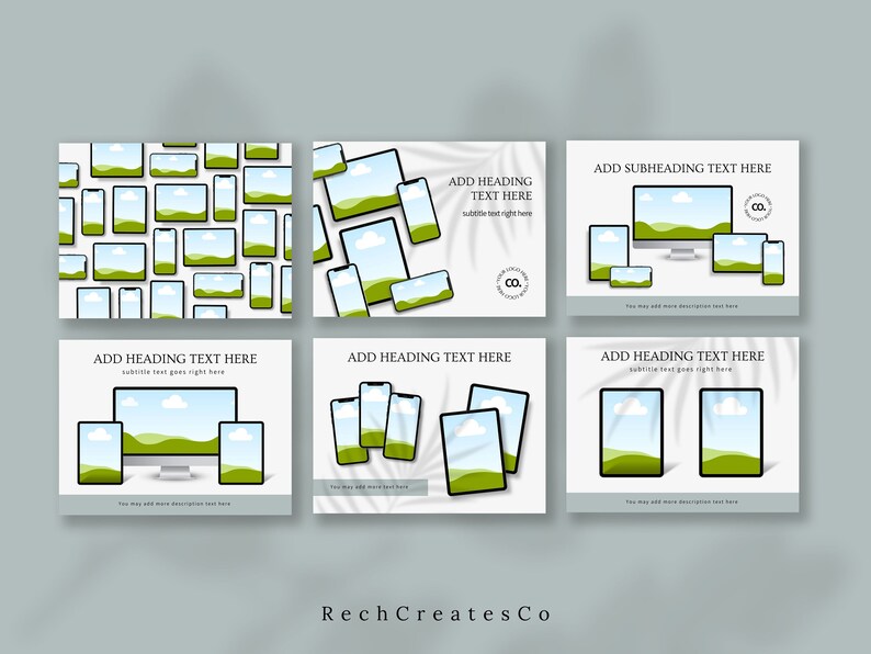 25 Device Frames Mockup Template | Editable and Customizable | Ideal ...