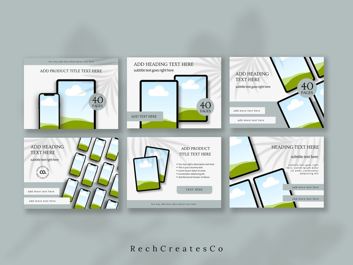 25 Device Frames Mockup Template Editable and Customizable Ideal and ...