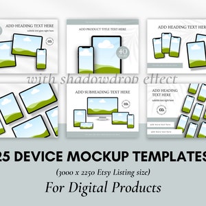 25 Device Frames Mockup Template | Editable and Customizable | Ideal ...