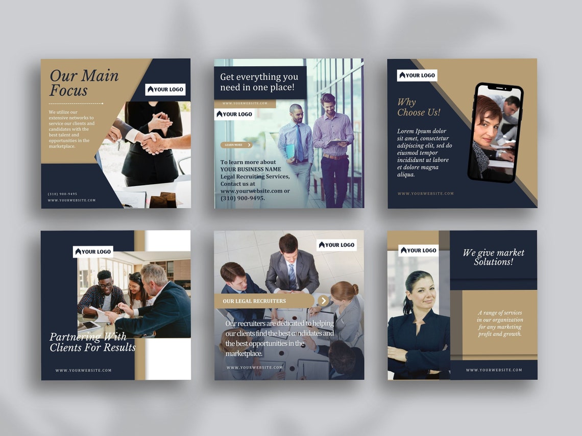 Hiring Recruitment Instagram Posts Canva Templates - Customizable Job ...