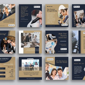 Hiring Recruitment Instagram Posts Canva Templates - Customizable Job ...