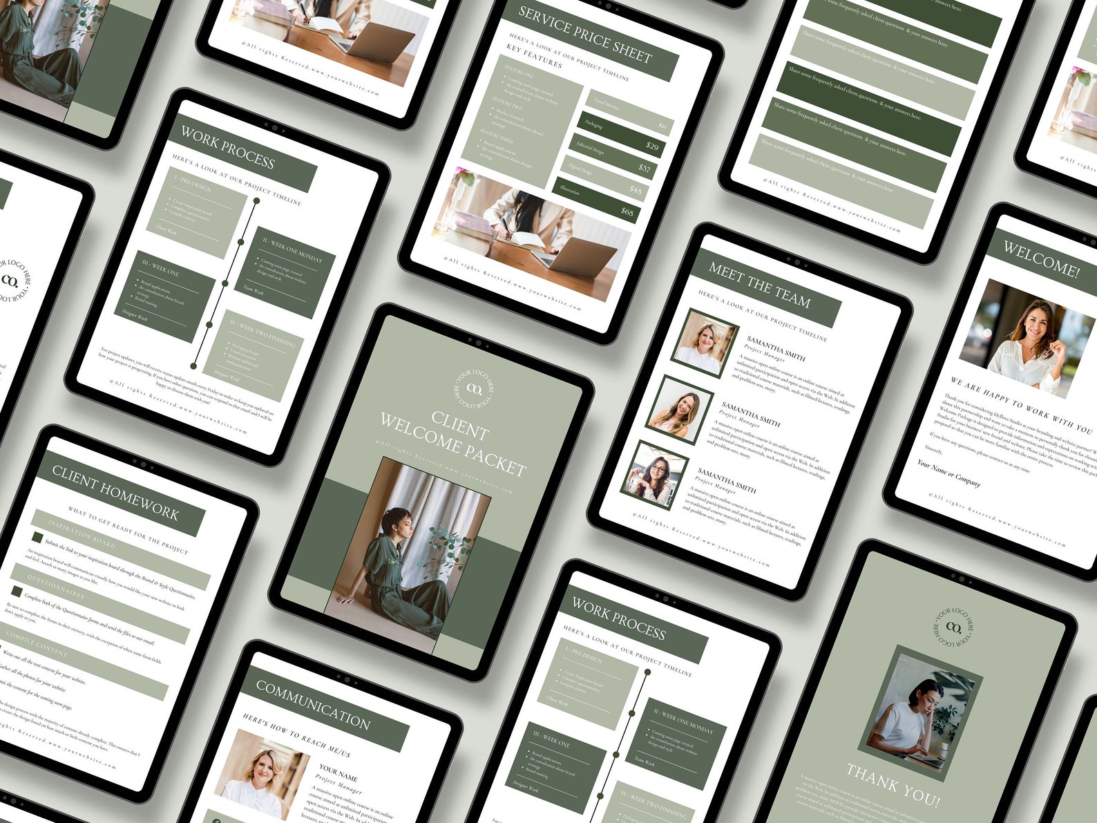 Editable New Client Welcome Packet, Welcome Pack, Service Business ...