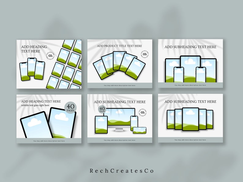 25 Device Frames Mockup Template | Editable and Customizable | Ideal ...