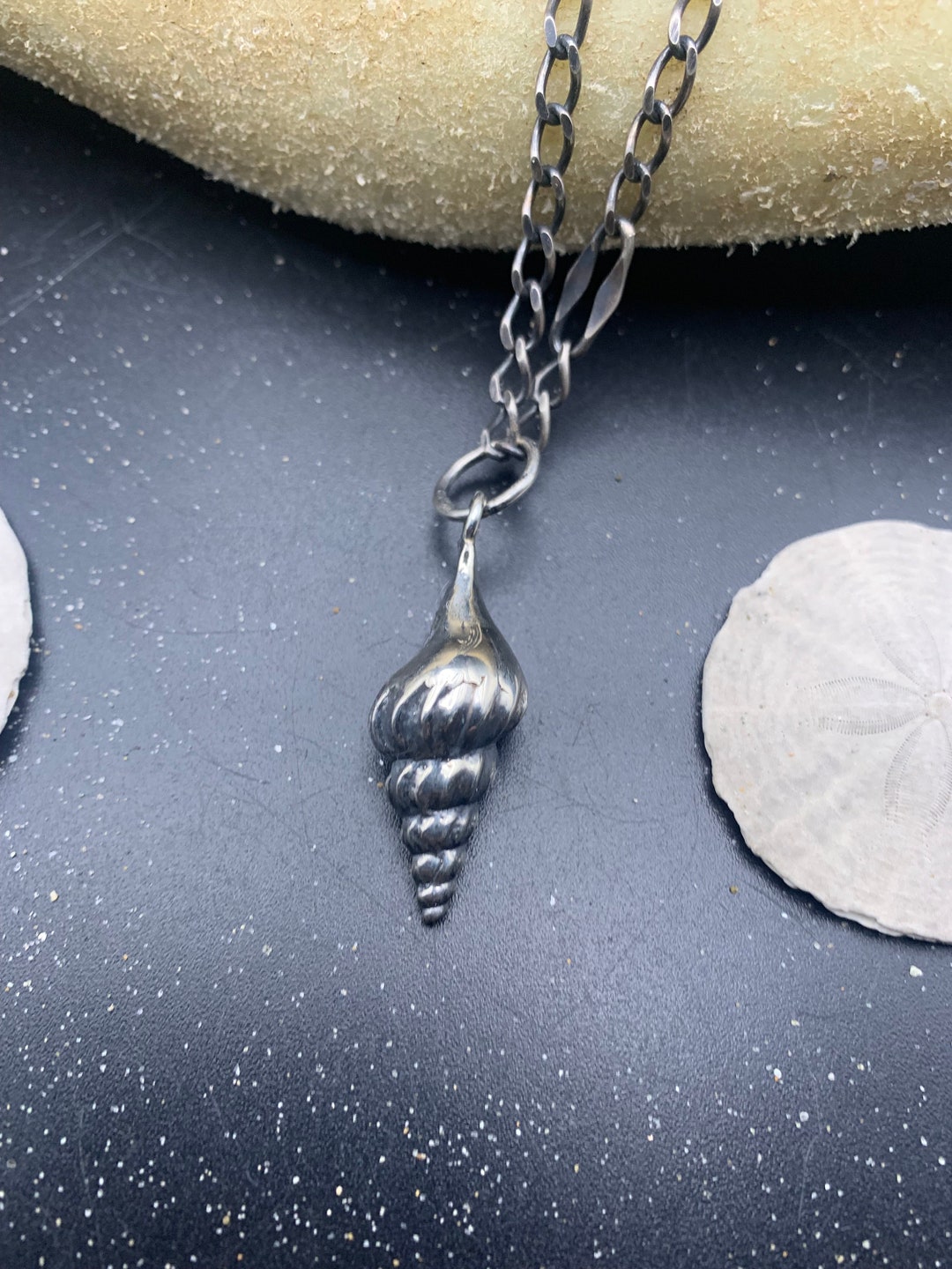 Shell Cast in Sterling Silver Found on Popham Beach Maine - Etsy