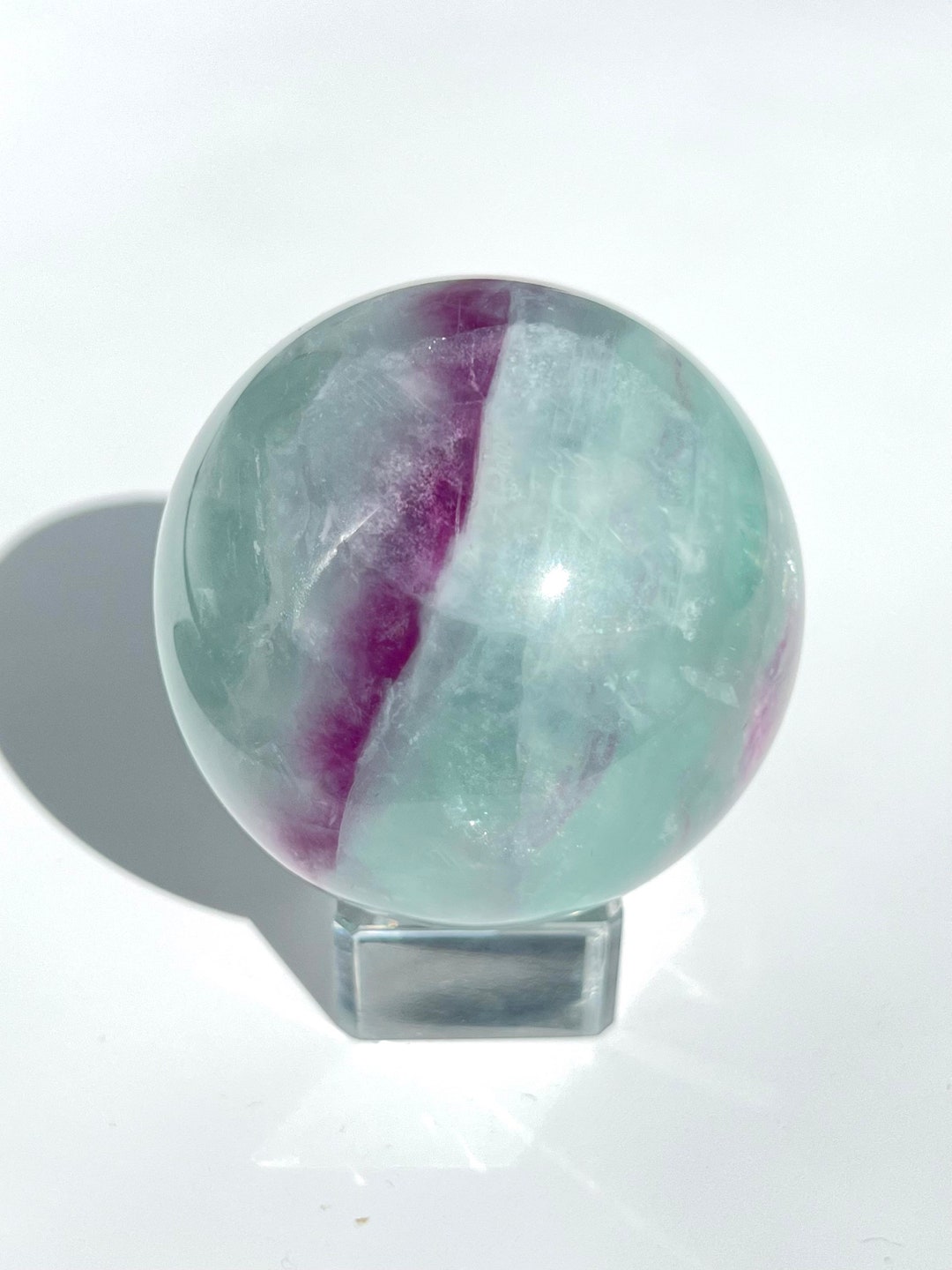 Watermelon Fluorite Sphere - Etsy
