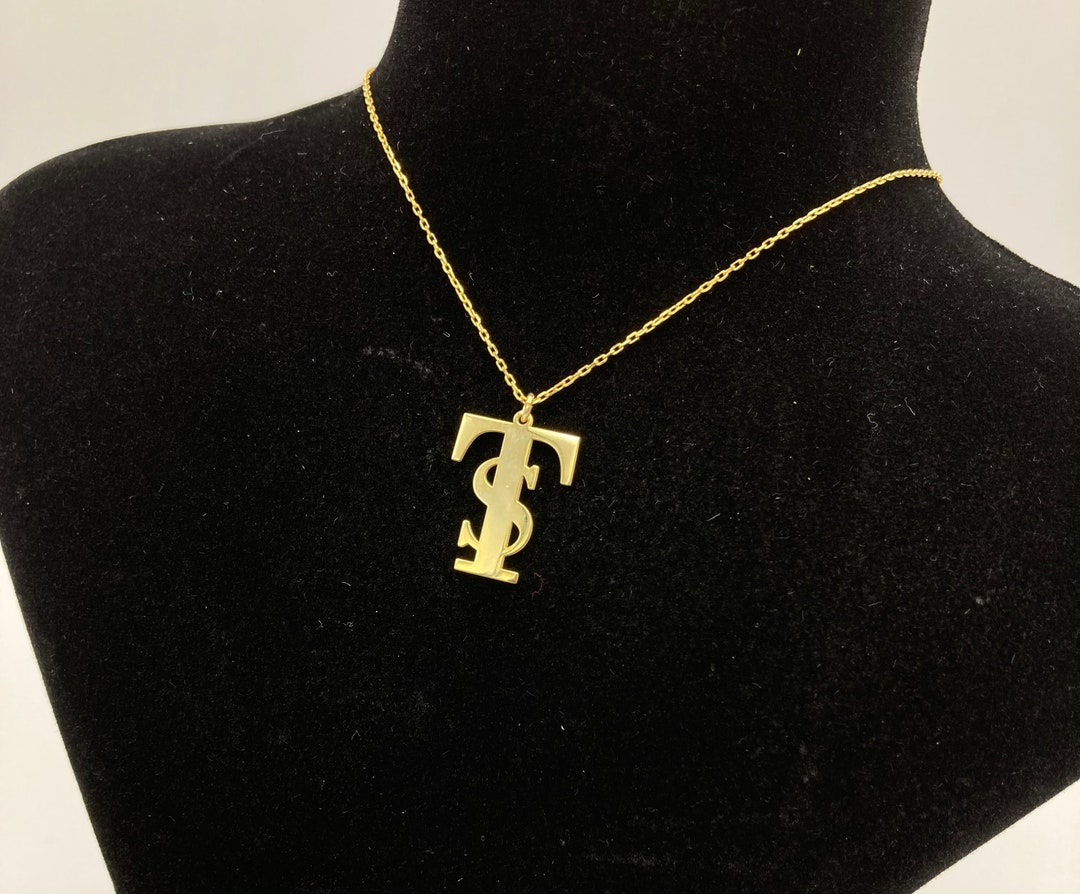 Two Letter Necklace Dainty Personalized Letter T Necklace Custom ...