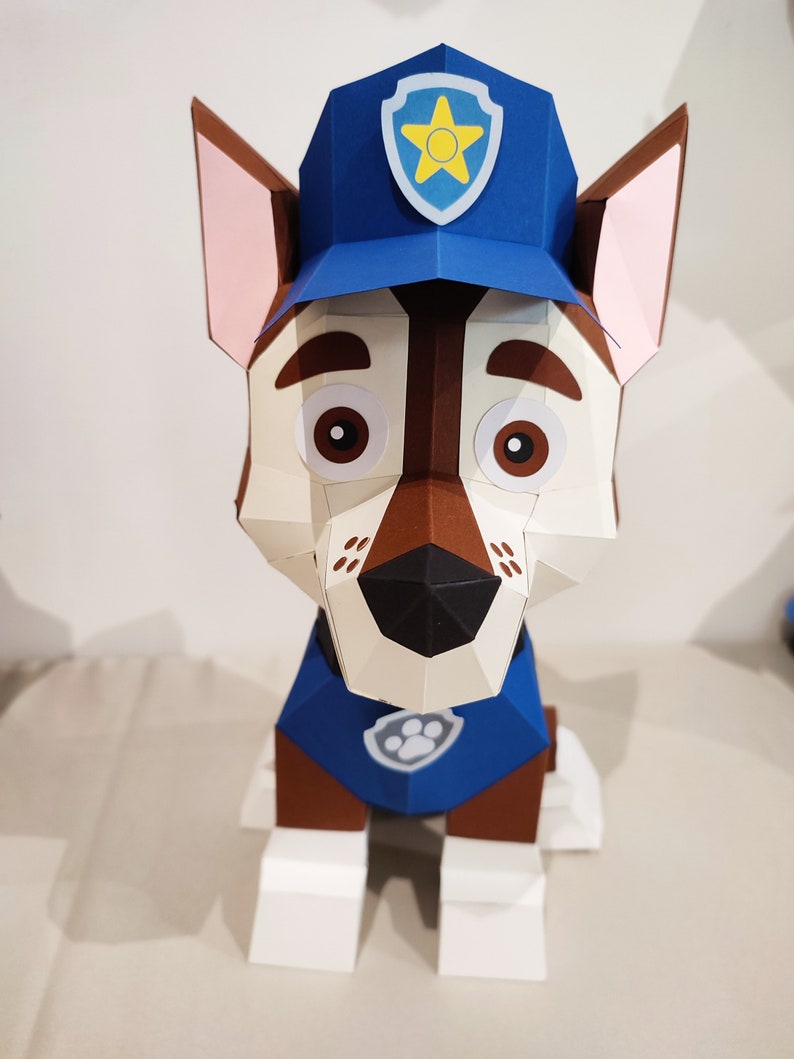 Chase PAW PATROL PAPERCRAFT - Etsy