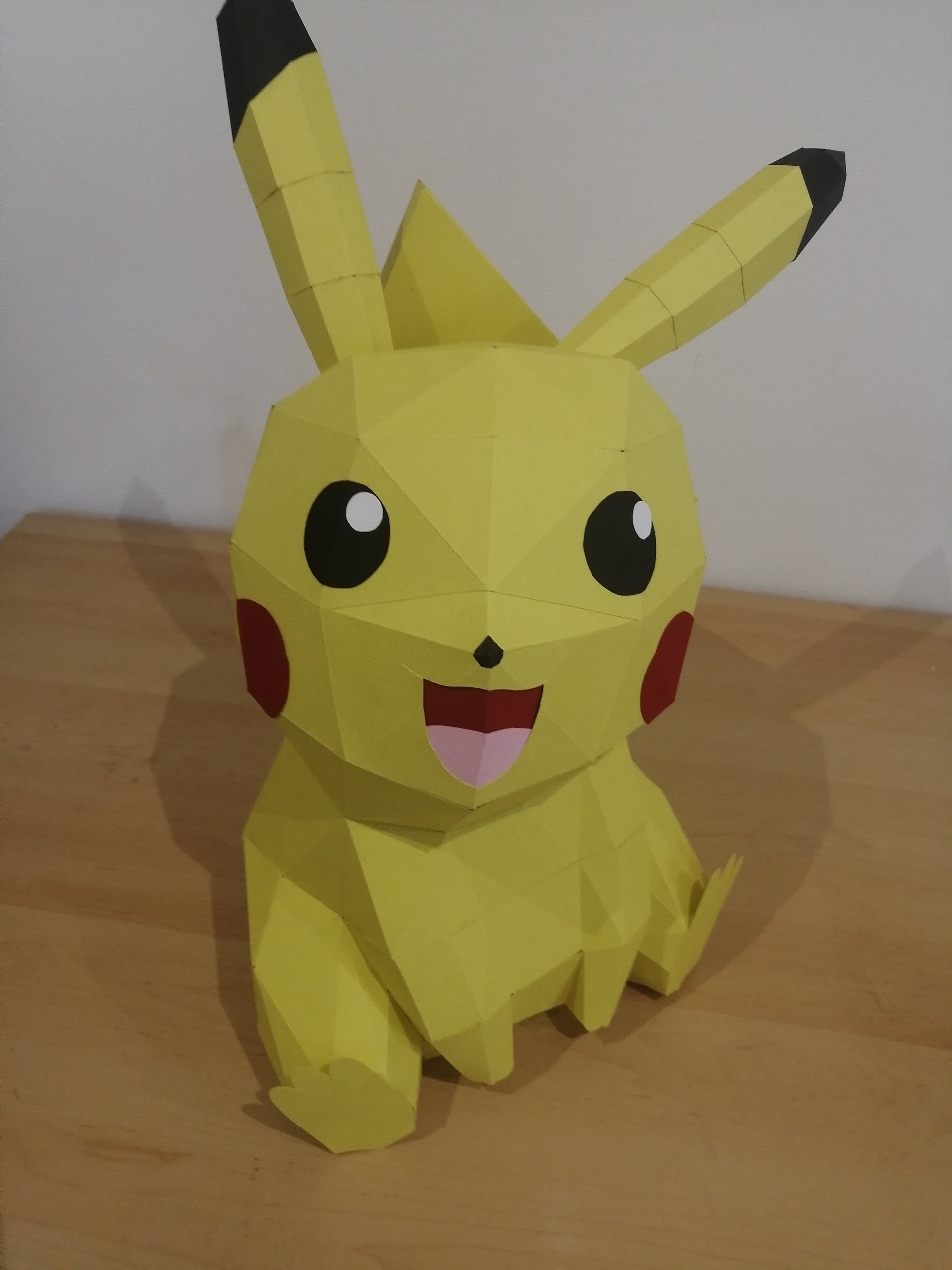 DIY Papercraft PDF SVG Template For Creating 3D Pikachu Wall Australia ...