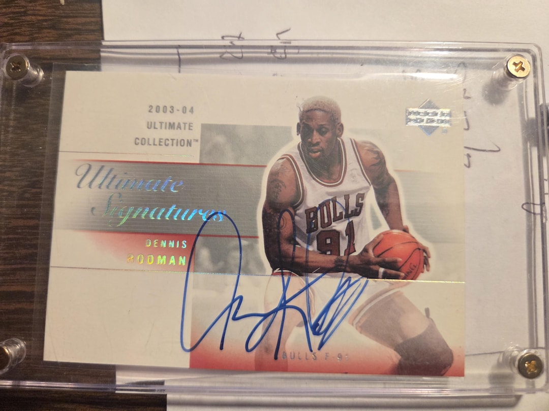 Dennis Rodman Autograph Upper Deck 2003/04 Ultimate Collection - Etsy