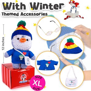 MODDA Penguin Amigurumi Crochet Kit for Beginners , Gift for Kids ...