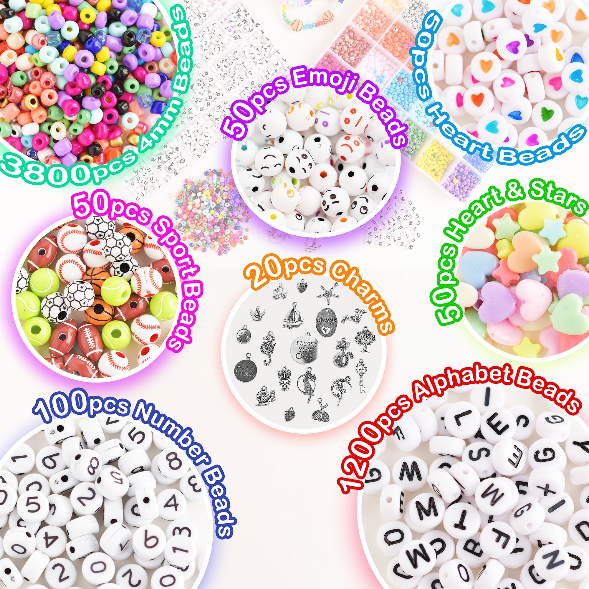 DIY Jewelry Making Kit to Make Custom Name Bracelets With Letter Beads ...