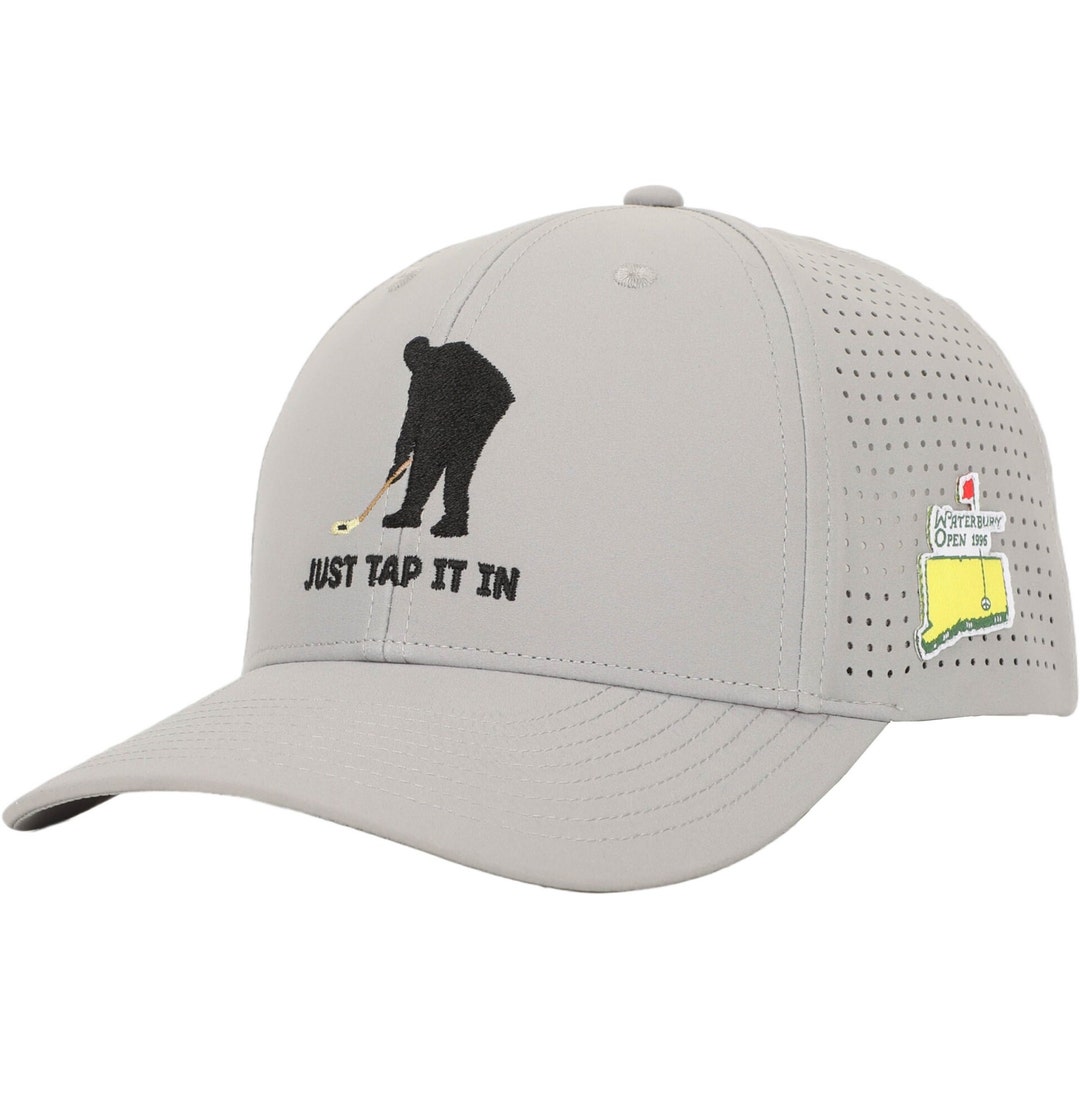 Just Tap It in Happy Gilmore Golf Hat - One Size Fits Most - Funny Golf ...