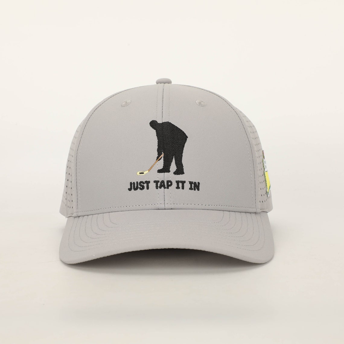 Just Tap It in Happy Gilmore Golf Hat - One Size Fits Most - Funny Golf ...