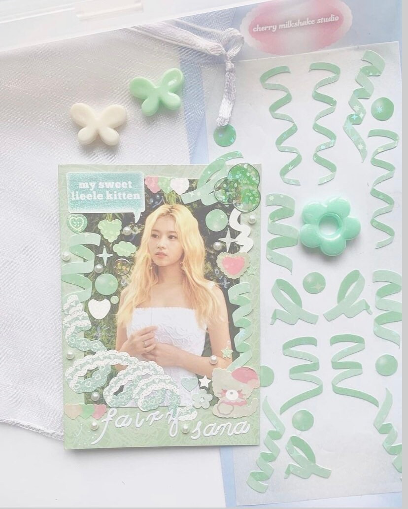 journaling deco Sparkle confetti sticker sheet kawaii stickers planner ...