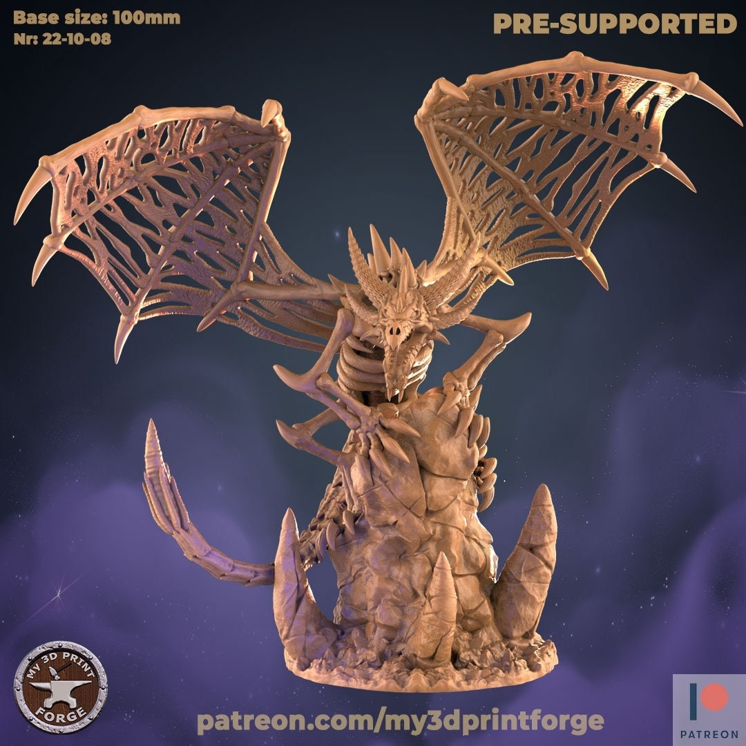 Skull Dragon/ Dungeon ICC / My3dprintforge / Miniatures / D&D - Etsy