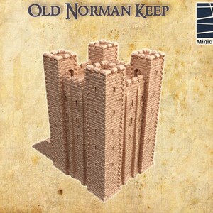Old Norman Keep / 28mm Scale / Miniatureland / Terrain / Dnd / Tabletop ...