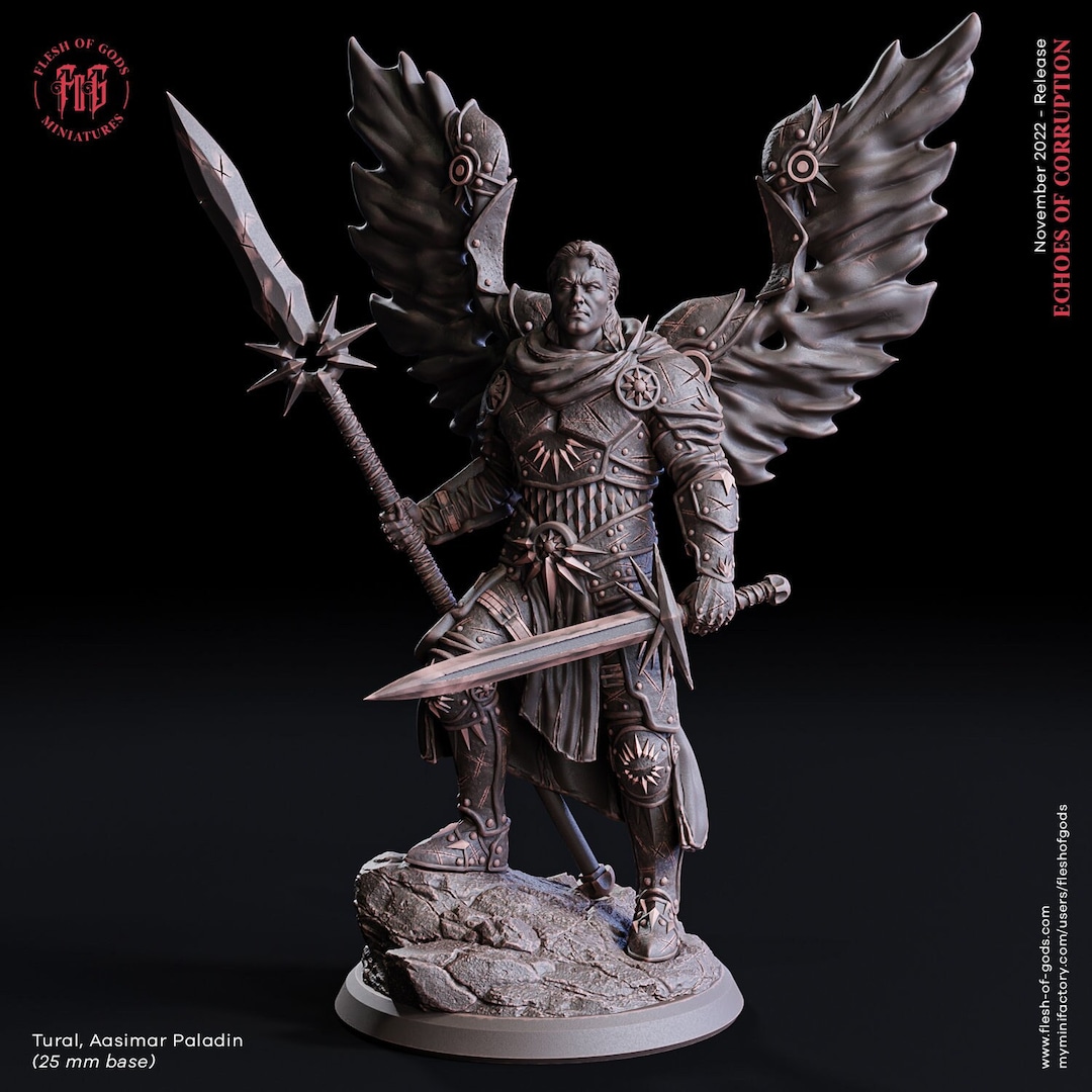 Tural, Aasimar Paladin / Echoes of Corruption / Flesh of Gods ...
