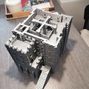 Old Norman Keep / 28mm Scale / Miniatureland / Terrain / Dnd / Tabletop ...
