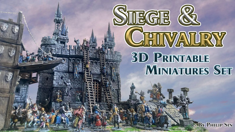 Medieval Knights Set 6 / Siege and Chivalry / Philip Sin / Miniatures ...