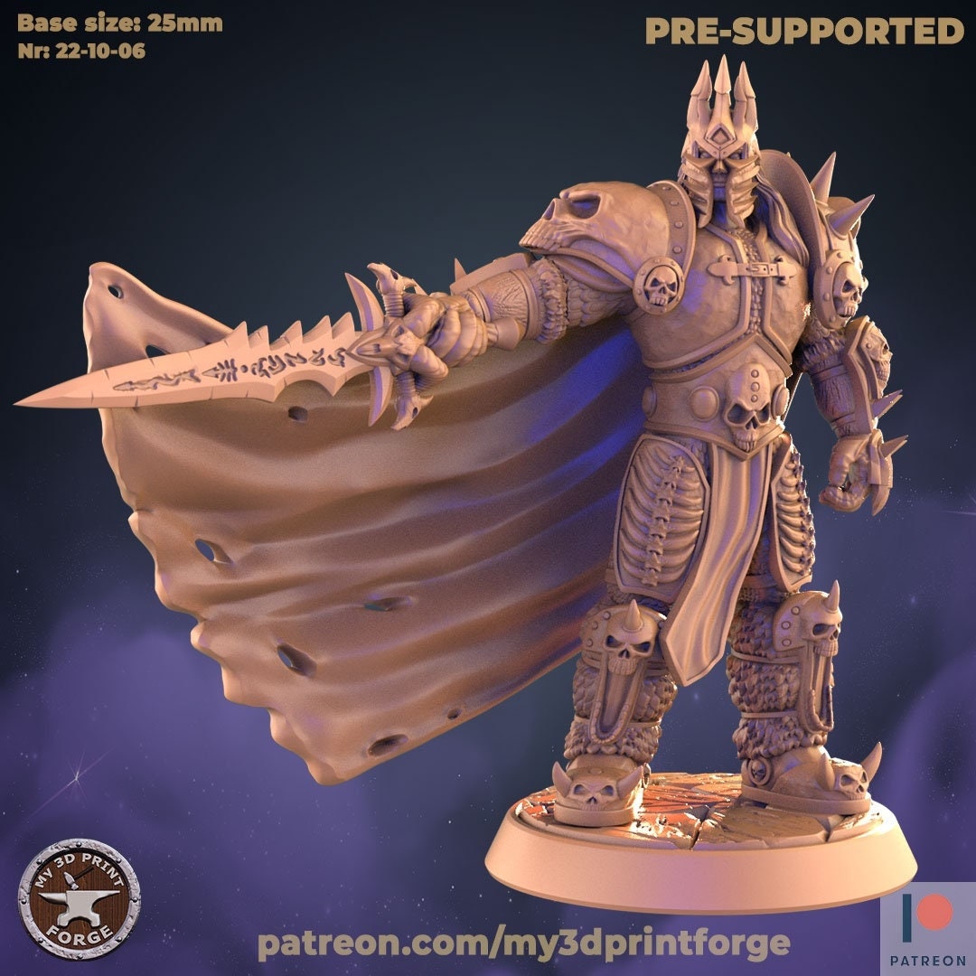 Dead Knight / Dungeon ICC / My3dprintforge / Miniatures / D&D - Etsy
