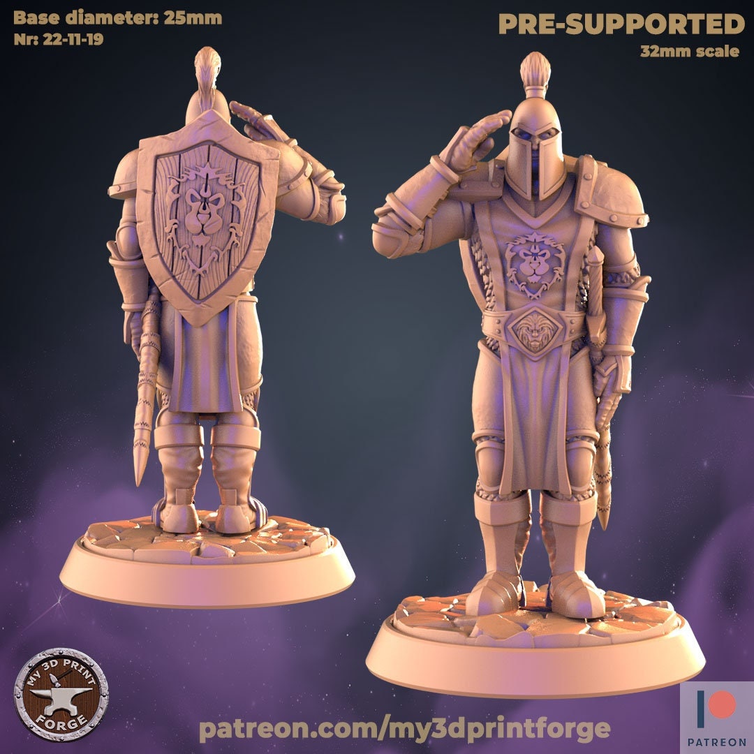 Guard / Humans / My3dprintforge / Miniatures / D&D - Etsy