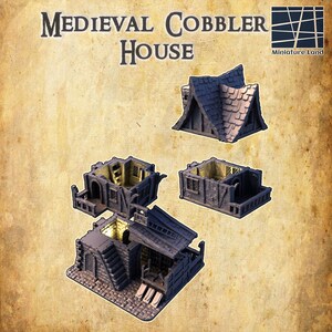 Medieval Cobbler House / 28mm Scale / Miniatureland / Terrain / Dnd ...
