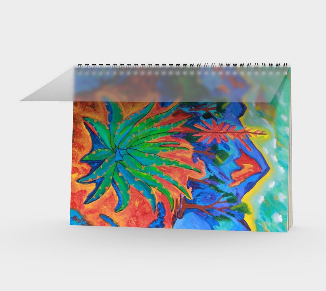Sacred Bloom Spiral Notebook – Floral Art Journal, A5 Sketch & Writing ...