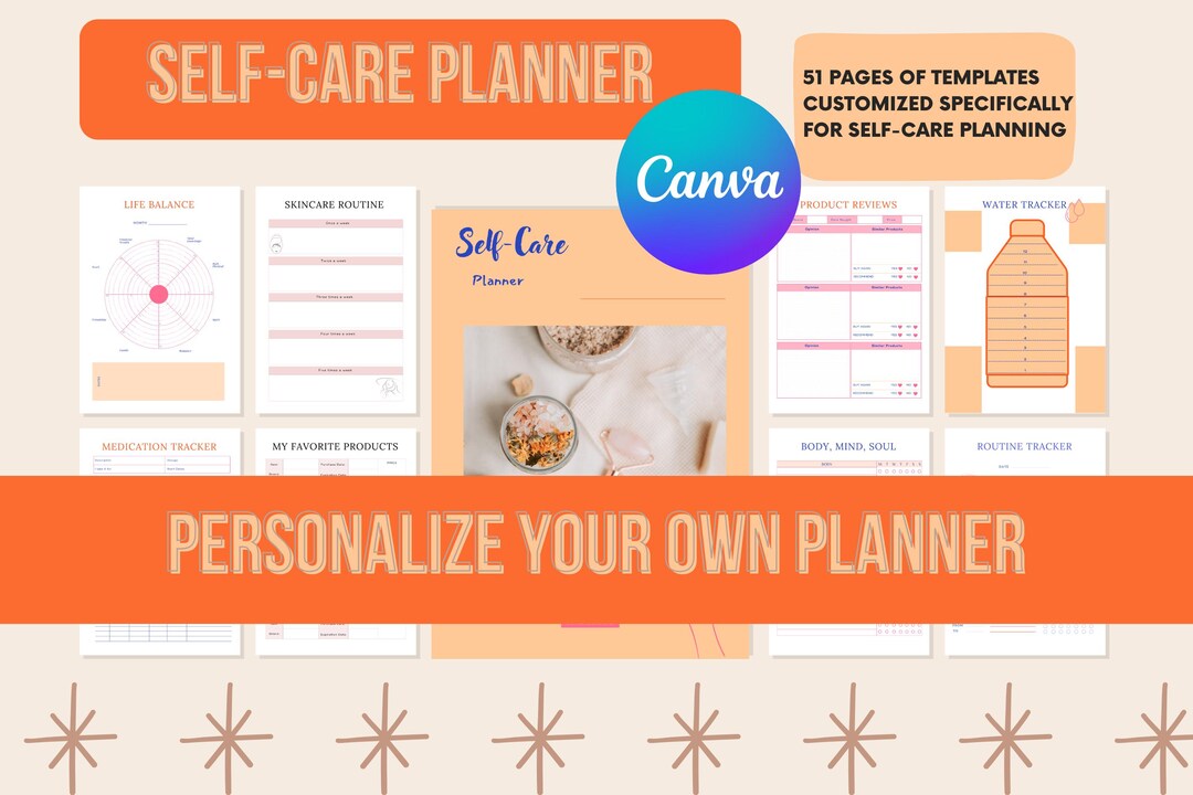 Self Care Checklist Bundle | 2026 Digital Planner | Daily Weekly ...