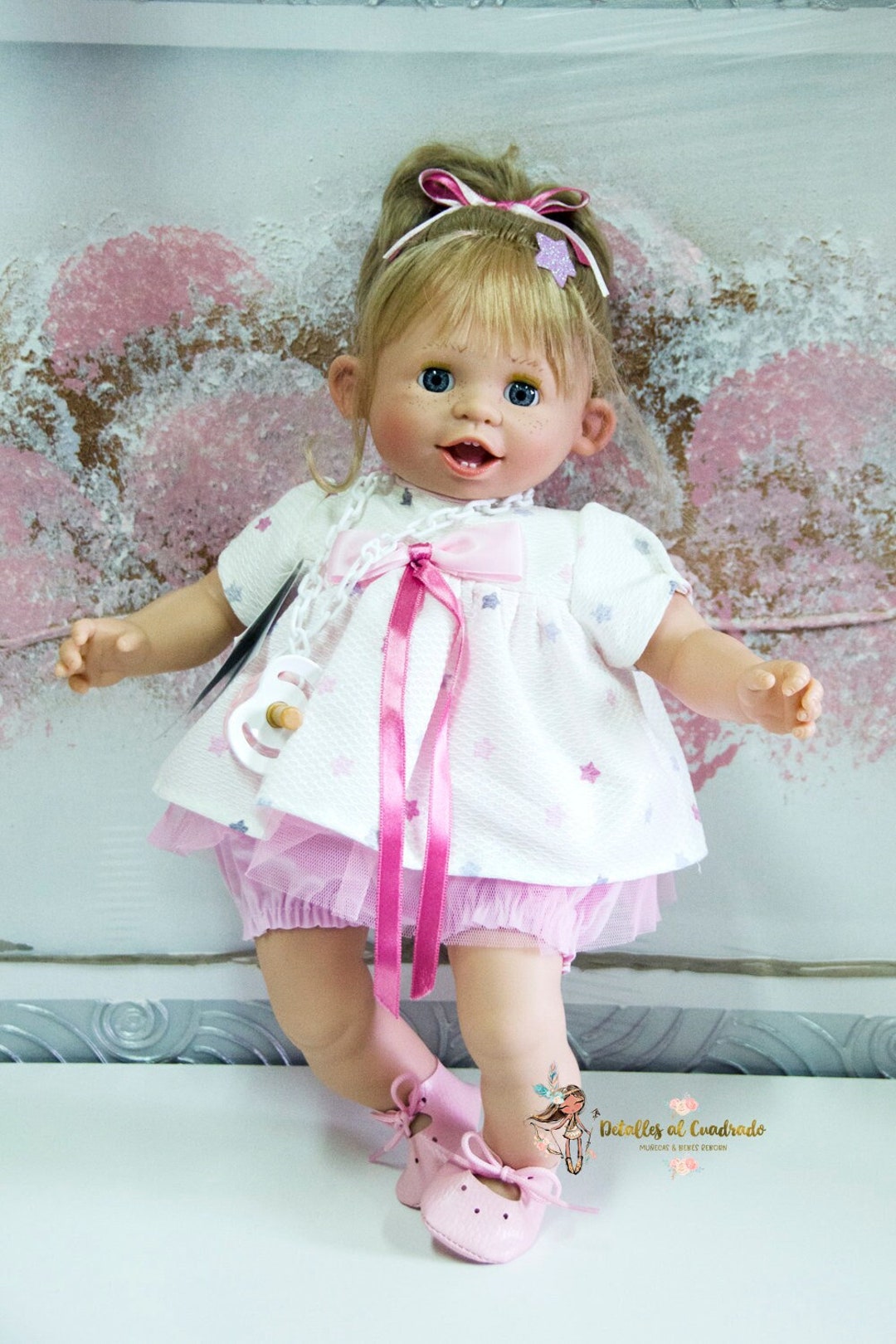 Doll With Pacifier and Funny Face, Doll With Soft Cloth Body, Two ...