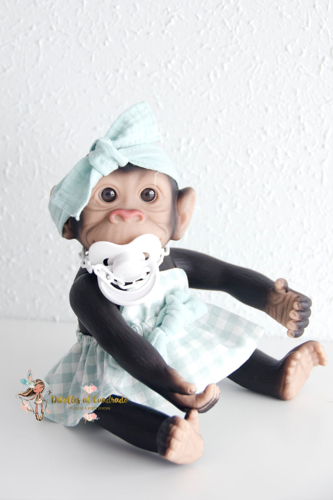 Monkey Doll, Baby Monkey Doll, Baby Doll With Pacifier, Toy Pet ...