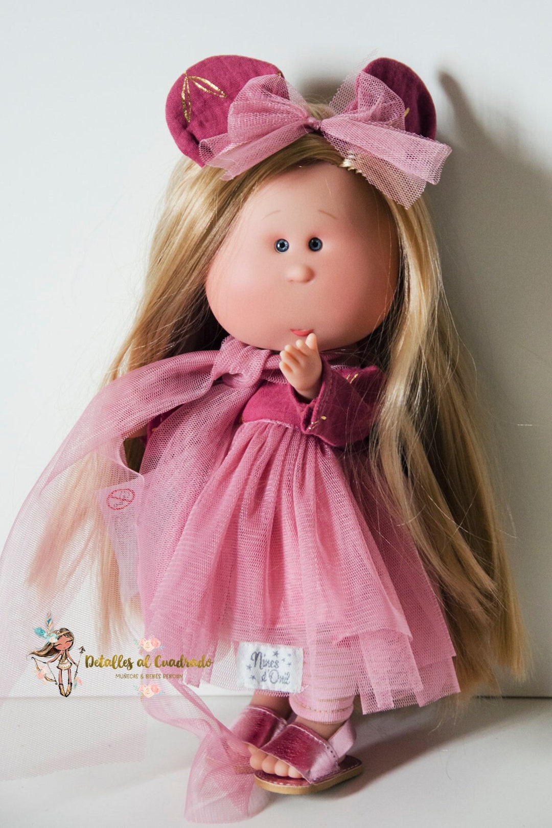Mia Doll, Mouse Doll, Pink Dress Doll, Ready to Ship, Gift Idea ...