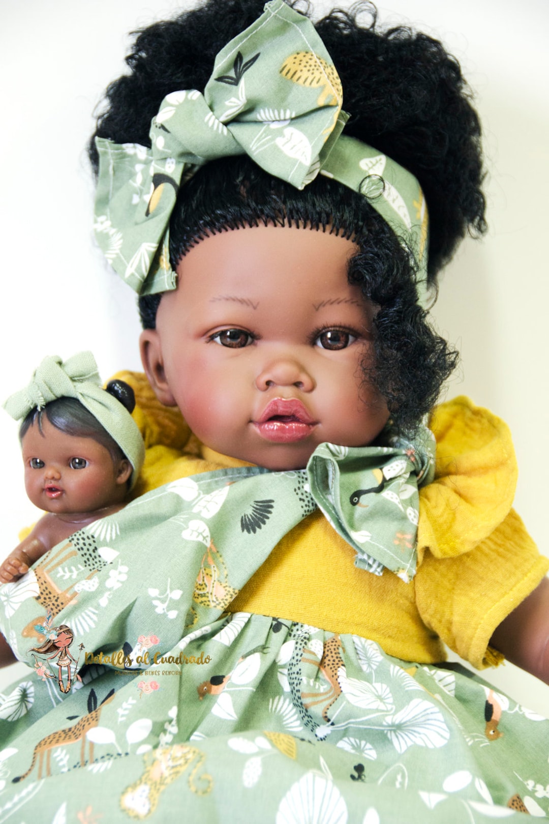 Mommy Doll, Brown Skin Doll, Curly Hair Doll, Doll With Baby, Rag Doll ...