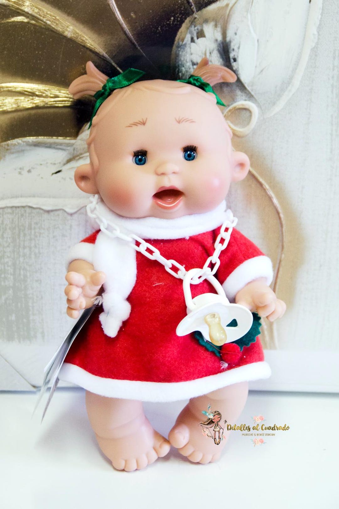 Christmas Doll From the Pepotes Collection, Baby Doll With a Red and ...