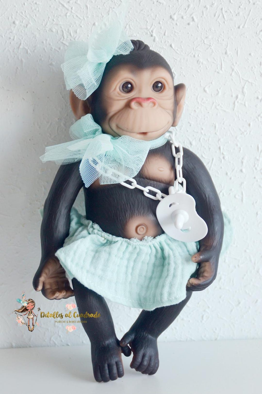 Cute Baby Monkey, Monkey Doll, Doll With Pacifier, Toy Animal, Baby ...