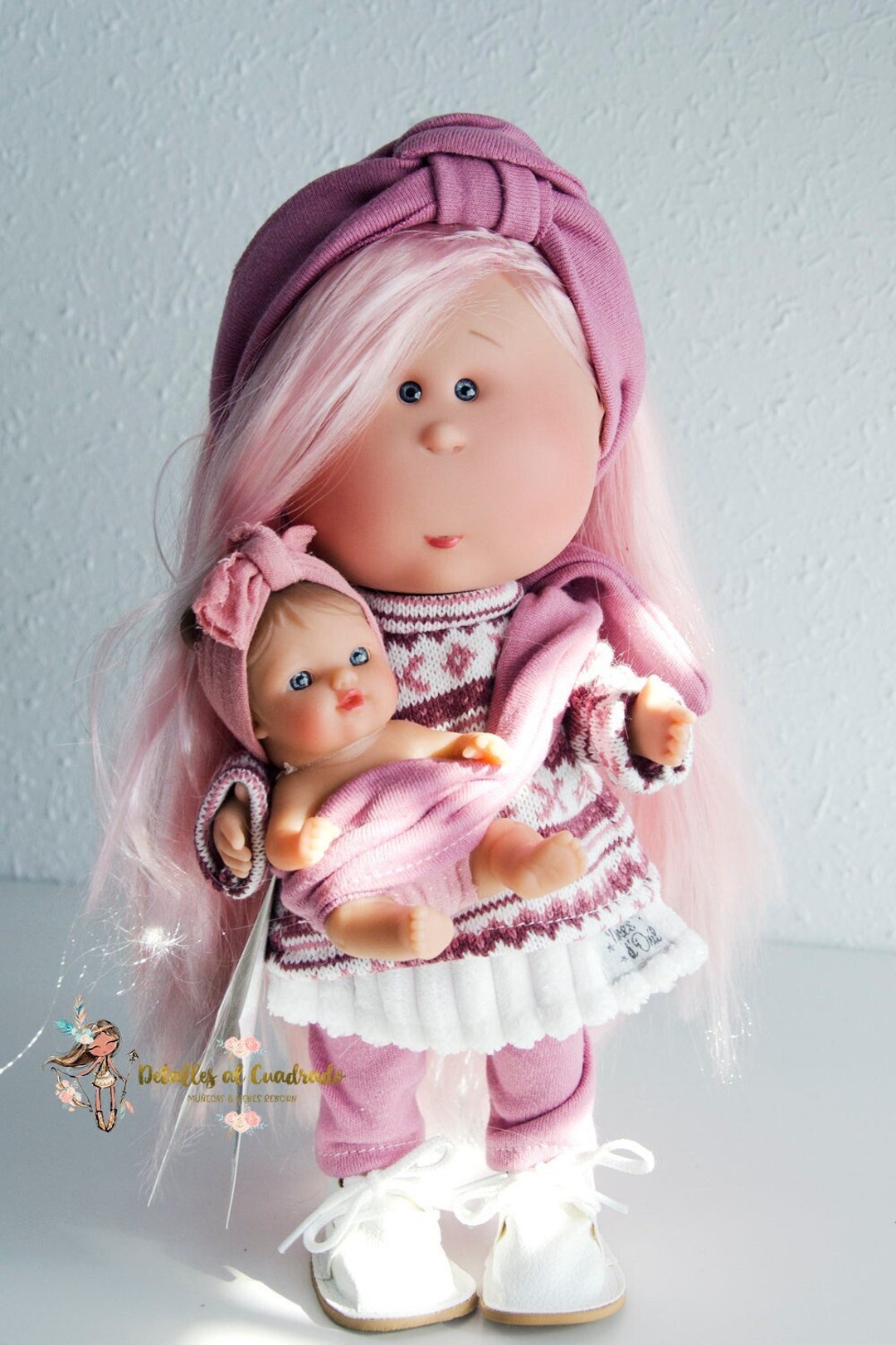 Mia Doll Light Pink Hair, Doll With Baby, Mia Mama Doll, Doll Family ...