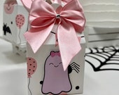 Pink Halloween Halloween Party Favor Boxes Cute Ghost - Etsy