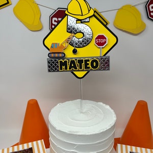 Construction Birthday Construction Cake Topper Construction Party Favor ...