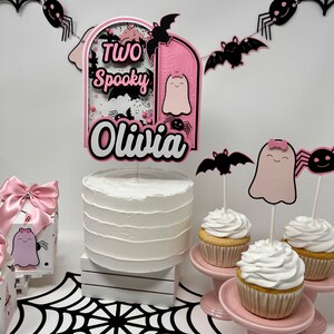 Pink Halloween | Halloween Cupcake Toppers| Cute Ghost Cupcakes Topper ...