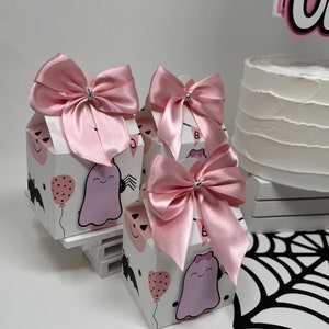 Pink Halloween | Halloween Party Favor Boxes| Cute Ghost Favor| Girl ...