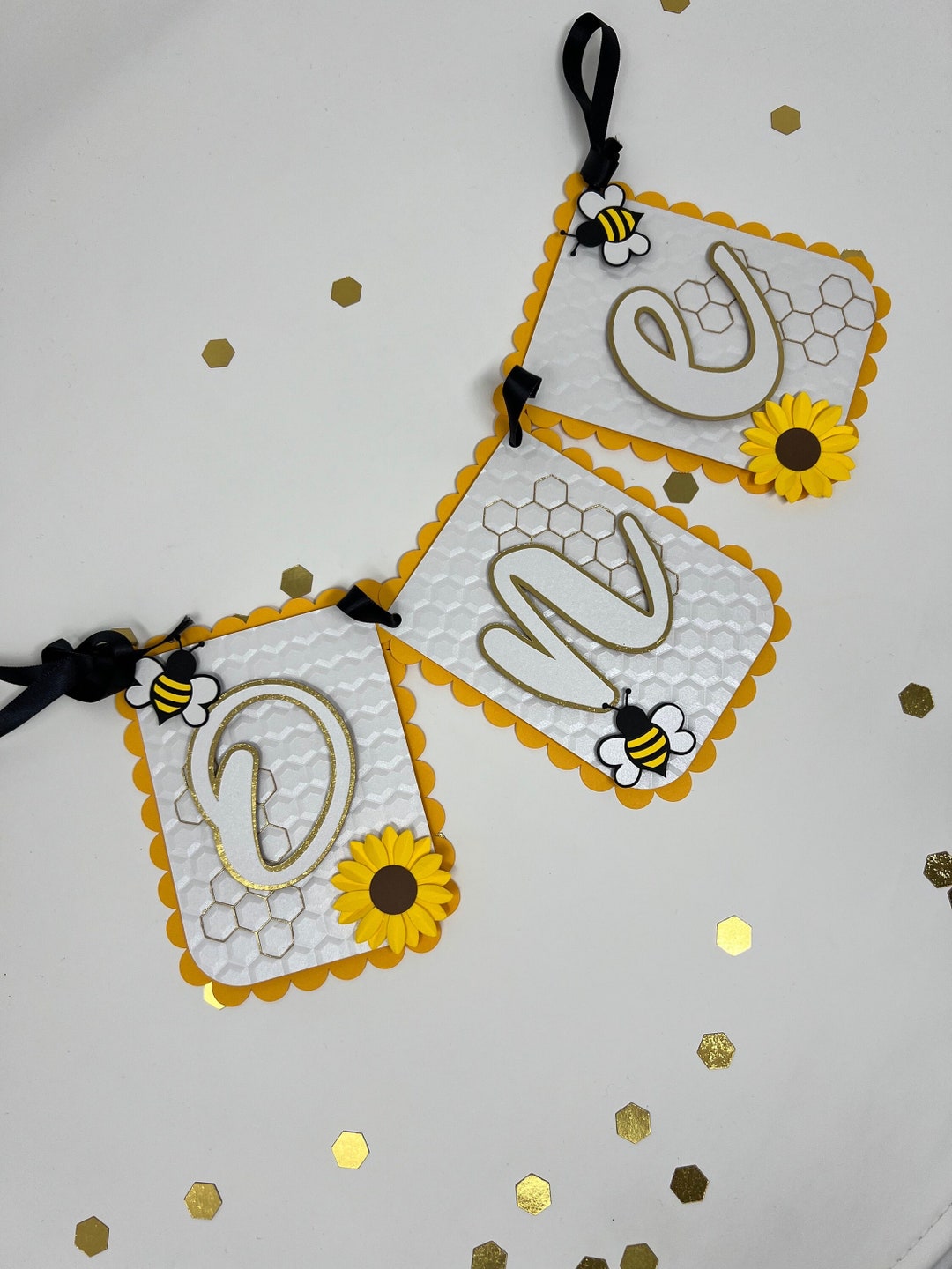 Bee First High Chair Banner| Bee Banner| Bee First Birthday| Bee First ...