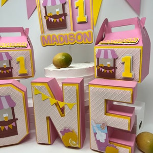 Pink Lemonade 3D Letters | Pink Lemonade Theme Party Props | Pink ...