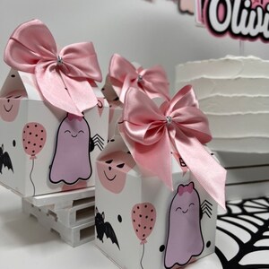 Pink Halloween | Halloween Party Favor Boxes| Cute Ghost Favor| Girl ...