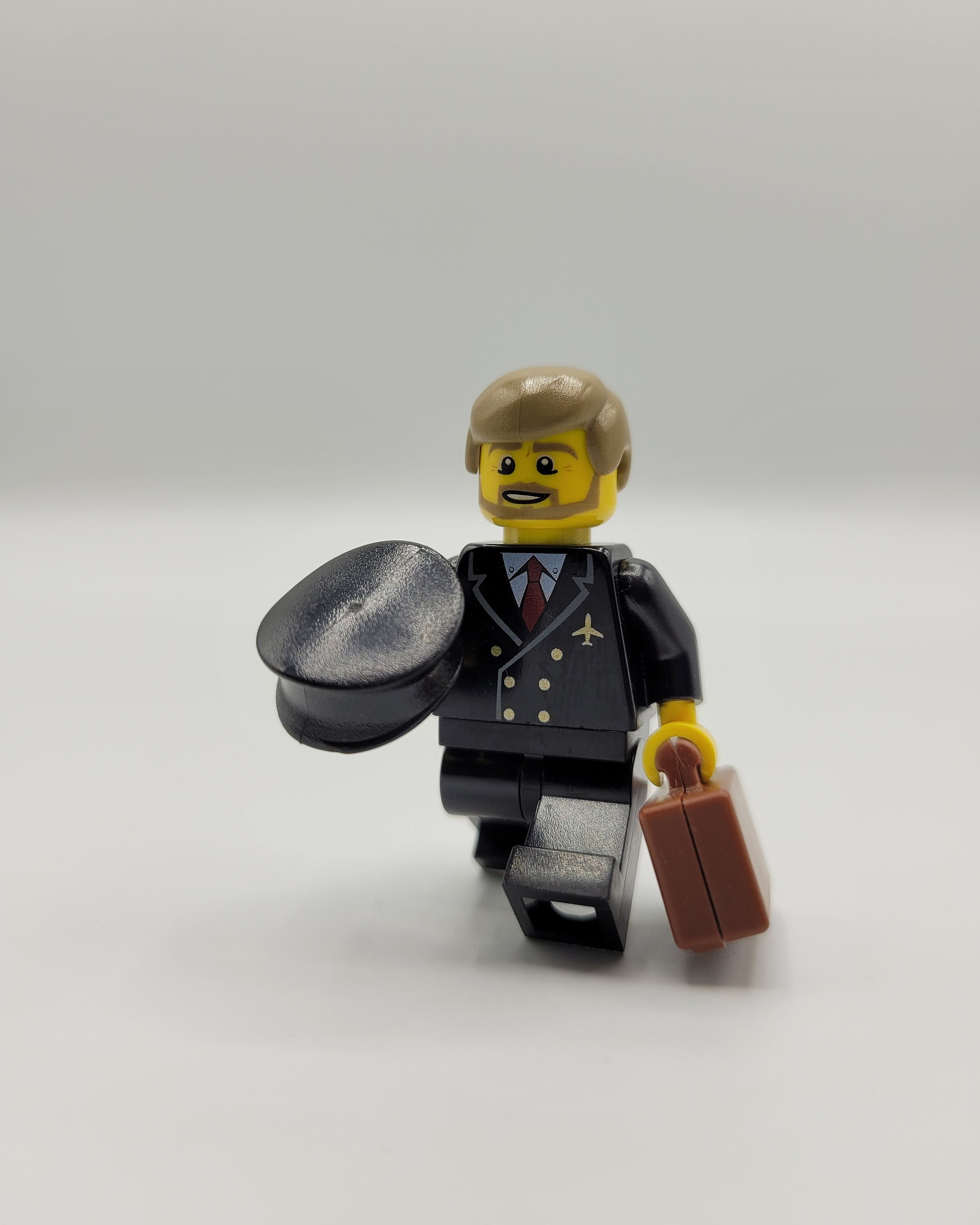 Custom LEGO® Minifigure Male Pilot | Etsy