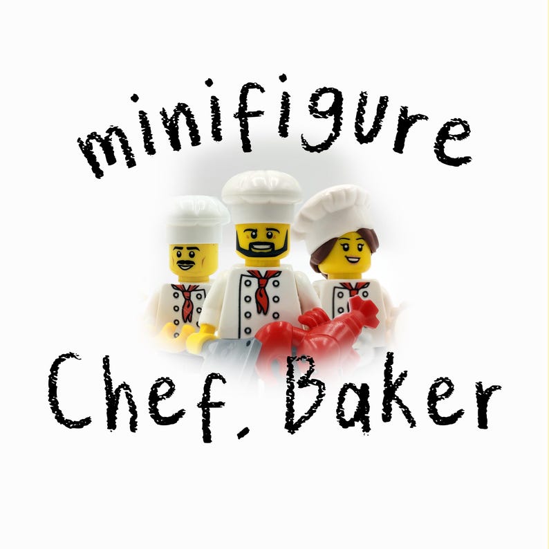 LEGO® Minifigure Chef and Baker - Etsy