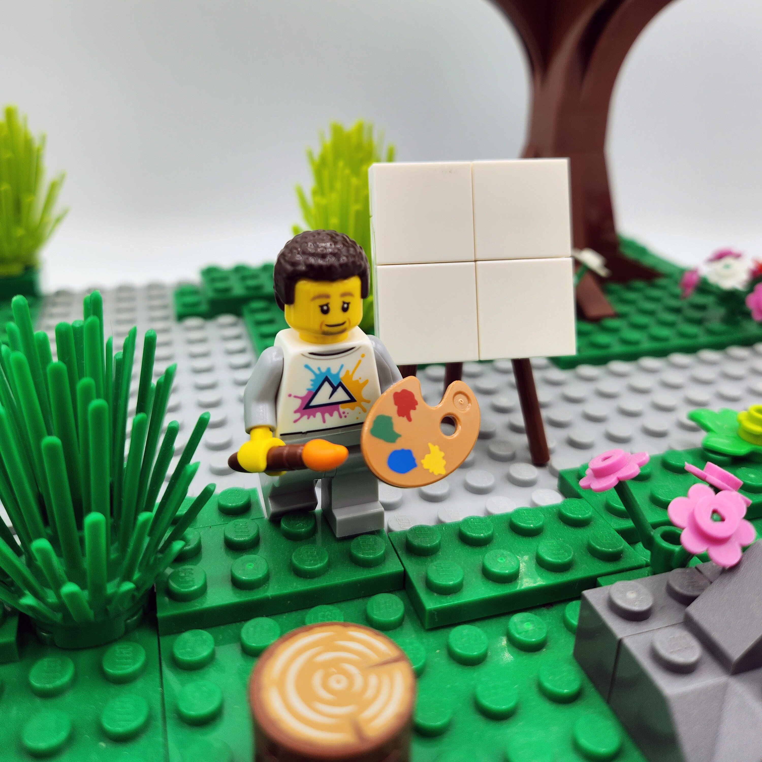 Custom LEGO® Minifigure Male Artist - Etsy