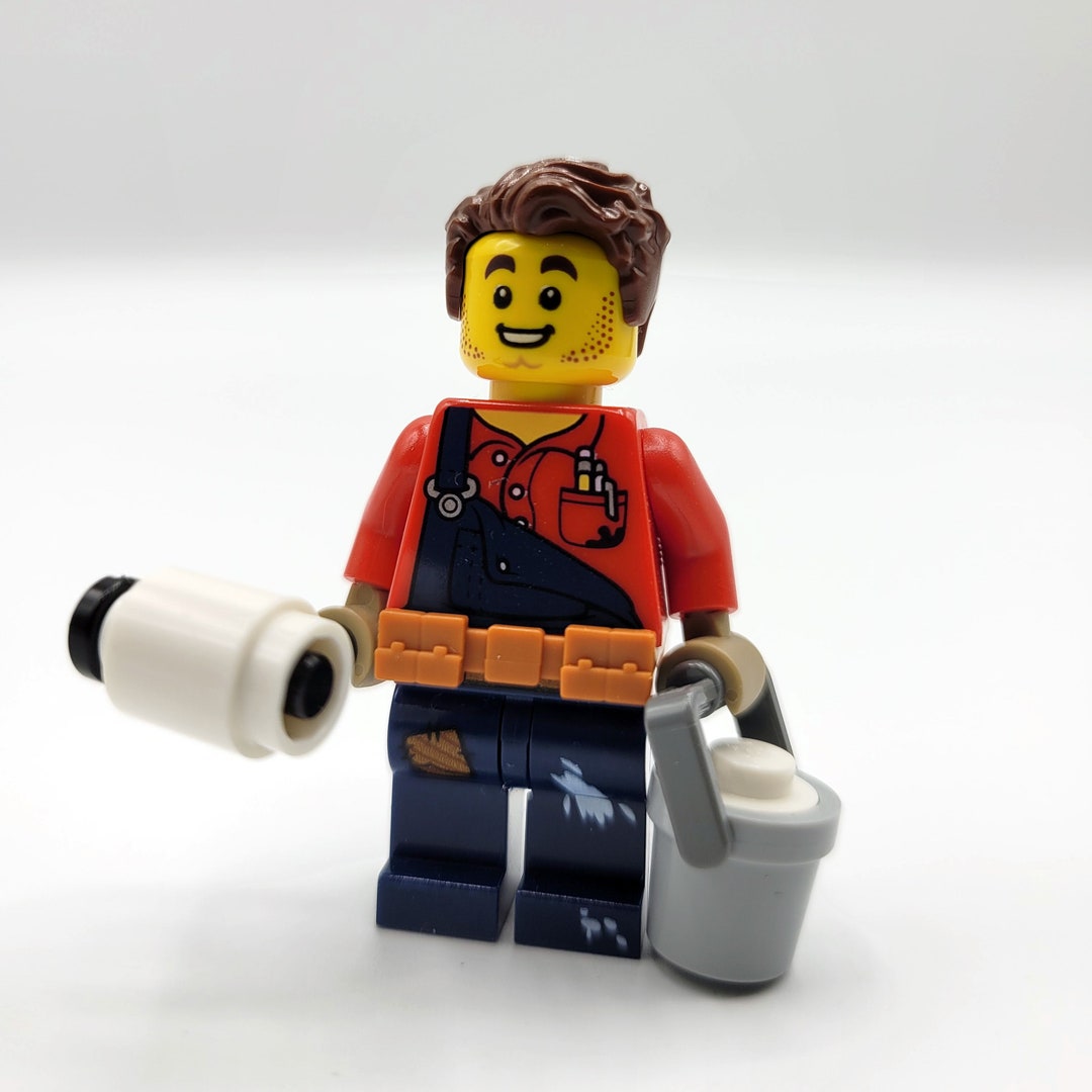 Custom LEGO® Minifigure Male Painter - Etsy