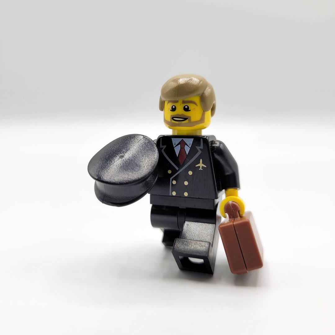 Custom LEGO® Minifigure Male Pilot - Etsy